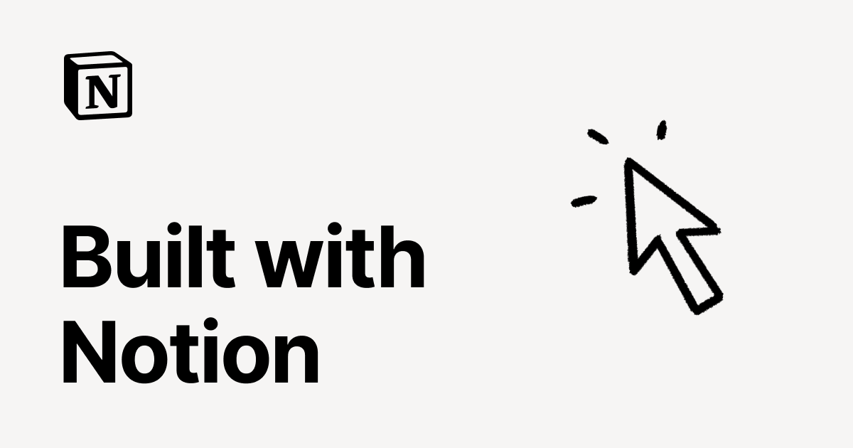 推奨環境 | Built with Notion